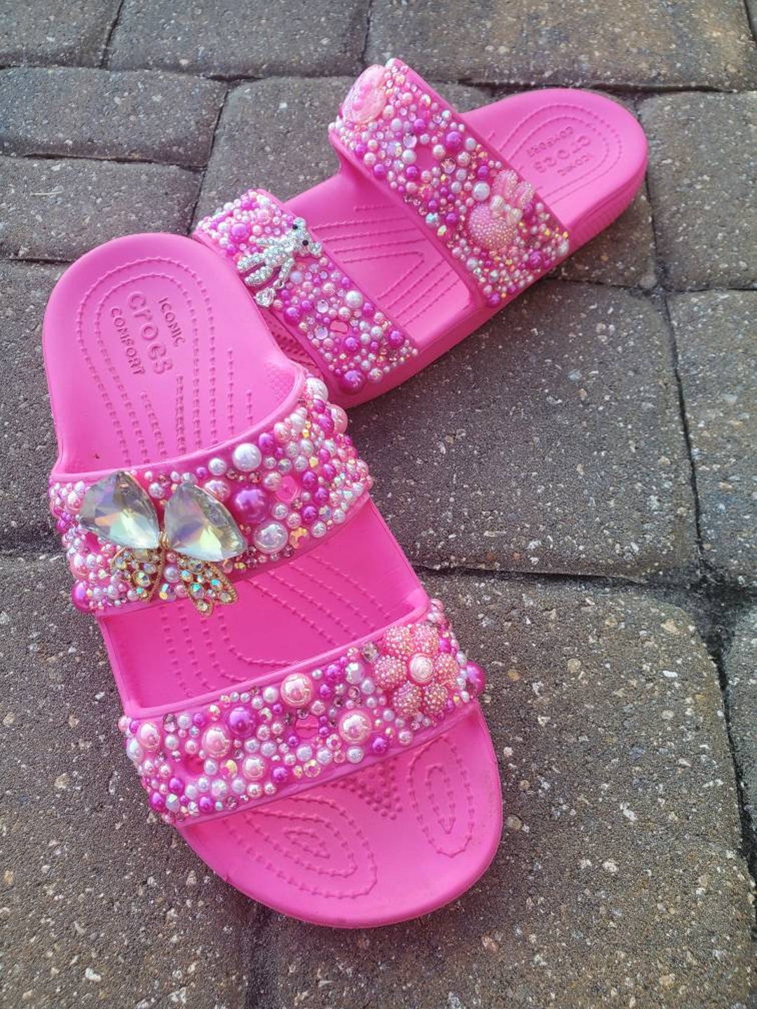 Blinged Classical Croc Sandal - Etsy