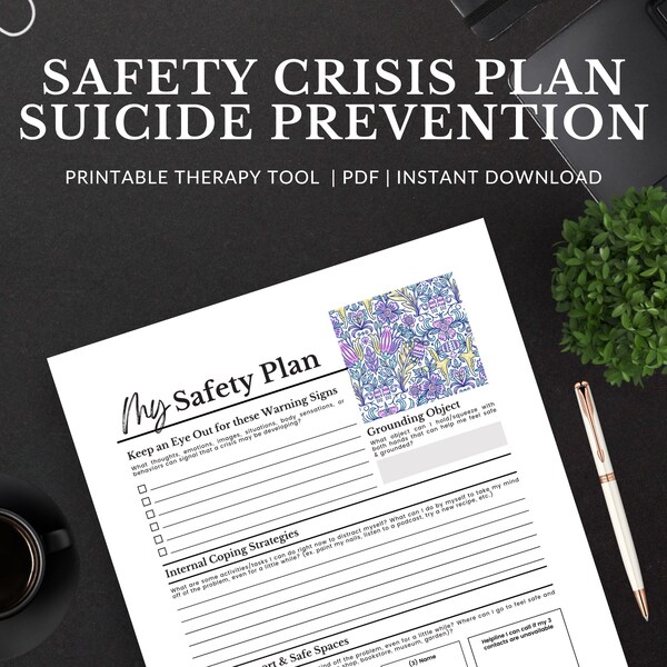 Safety Plan Printable - Etsy Australia