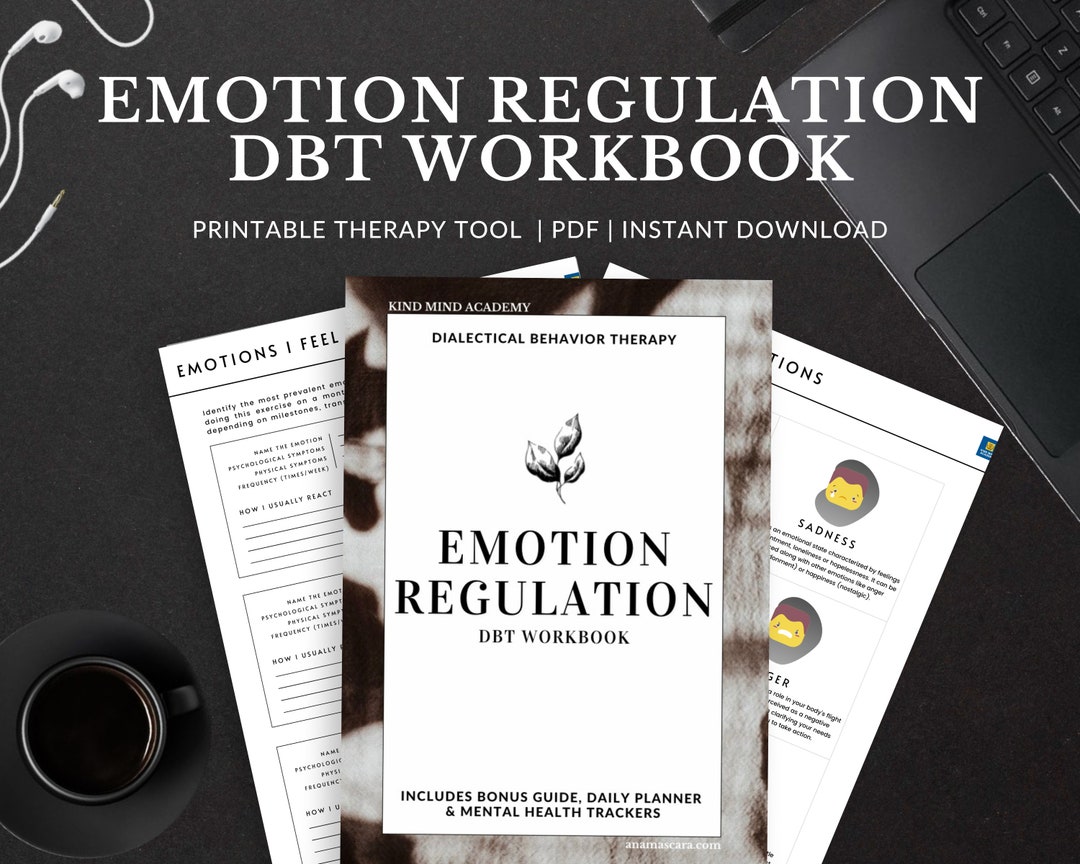 DBT Emotion Regulation Workbook & Planner Printable/instant Download ...