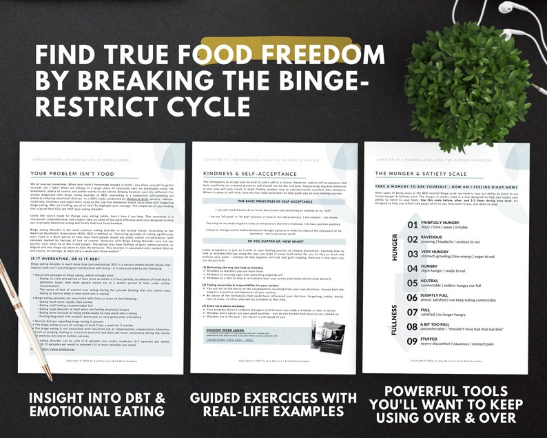 Binge Eating Recovery Workbook Overcome Emotional Eating With DBT ...
