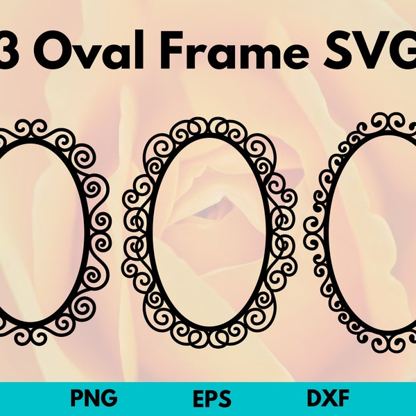 Oval Filigree Frames - Etsy
