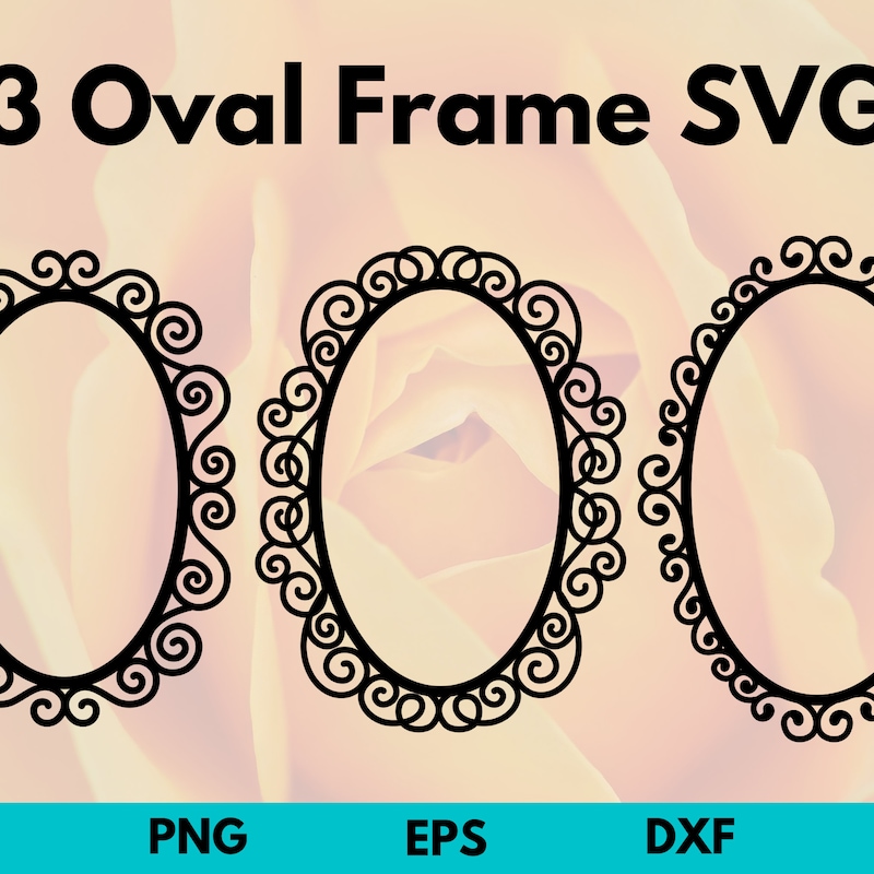 Oval Frame Svg - Etsy