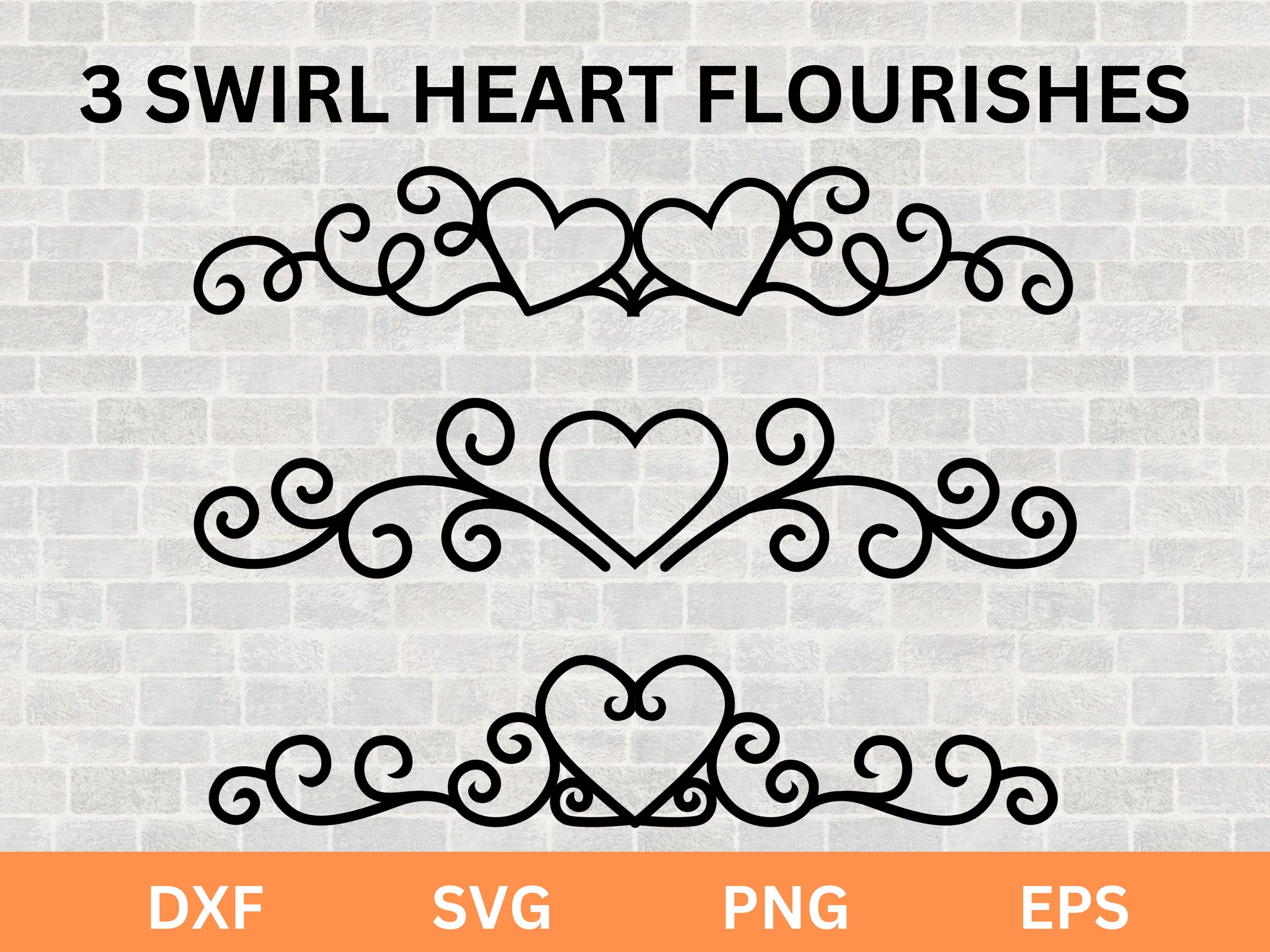Heart Scroll Clipart