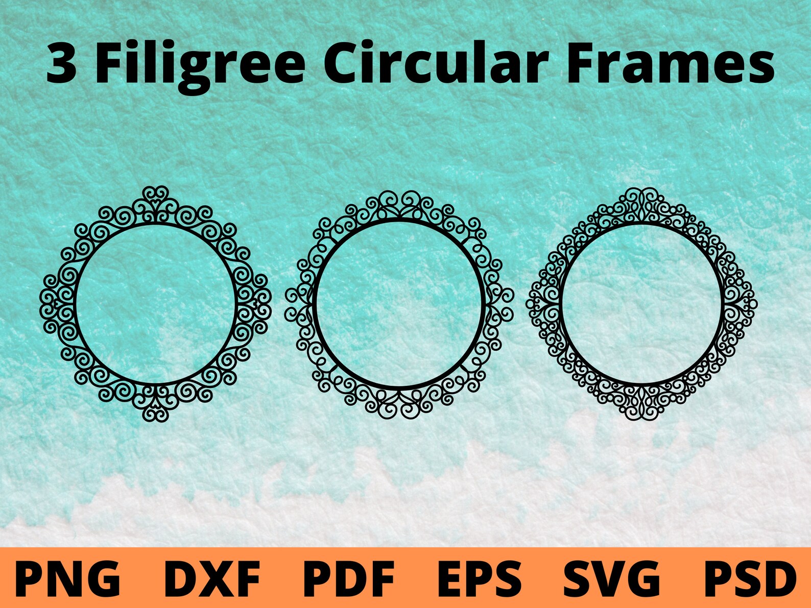 Circular Frame Clipart Decorative Filigree Frames Circular Filigree ...