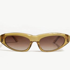 D-frame Crystal Olive Sunglasses (55) - Etsy