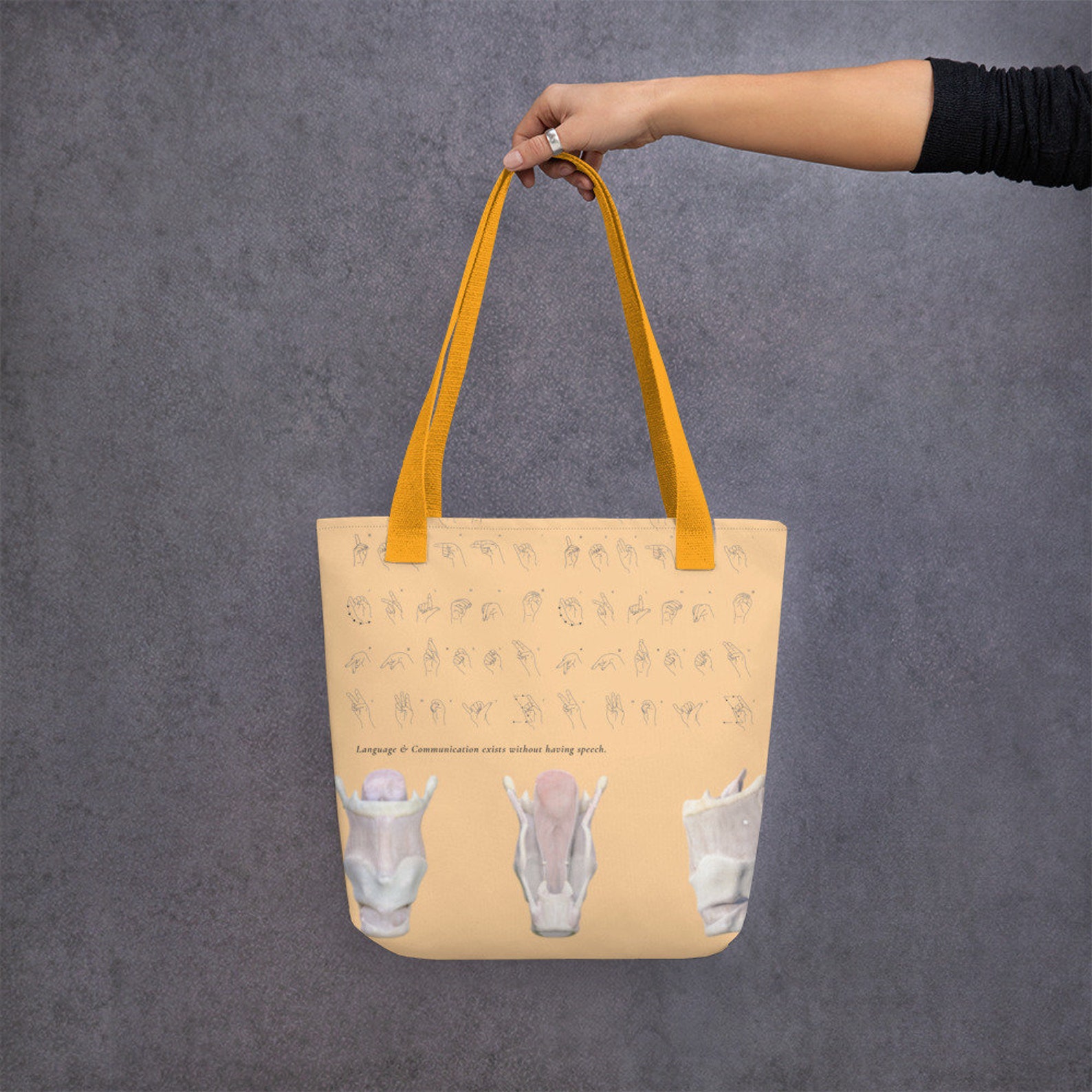American Sign Language (ASL) Alpha Tote - Etsy