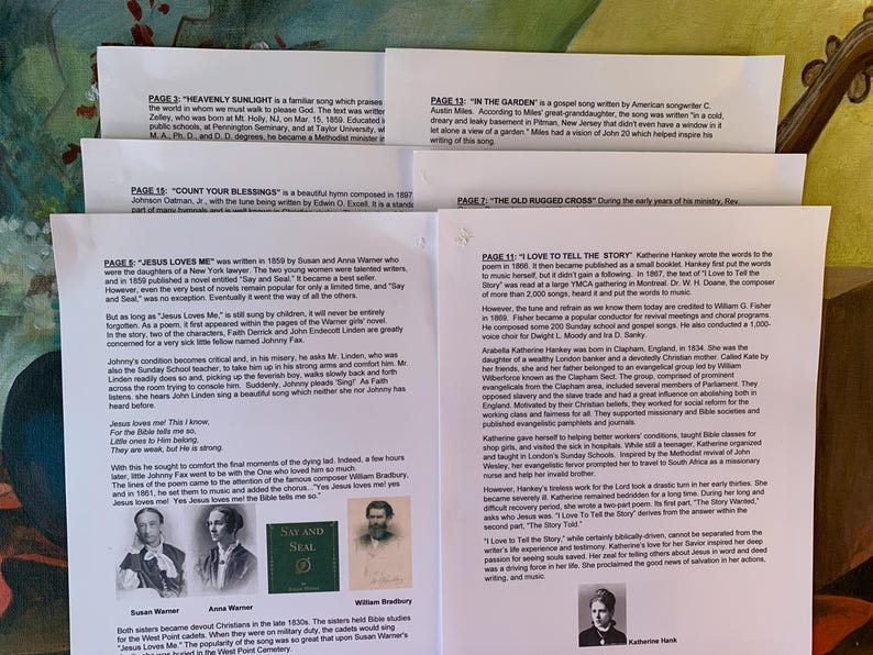 Large Print Hymns for Seniors, Printable Lyric Sheets, Ideas for Group ...