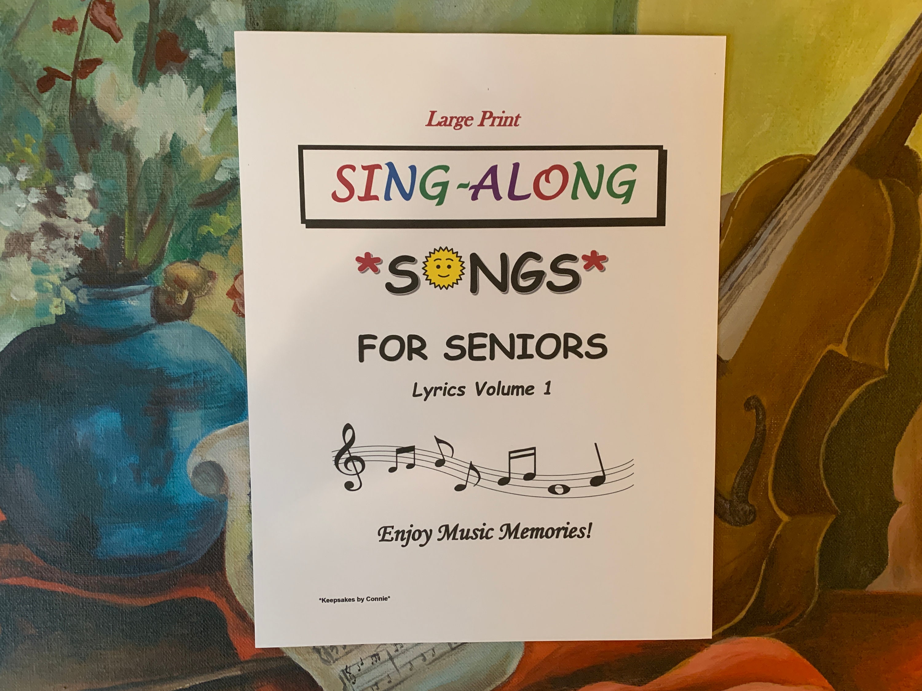 Singalong Songs for Seniors, Printable Lyric Song Sheets, Ideas for ...