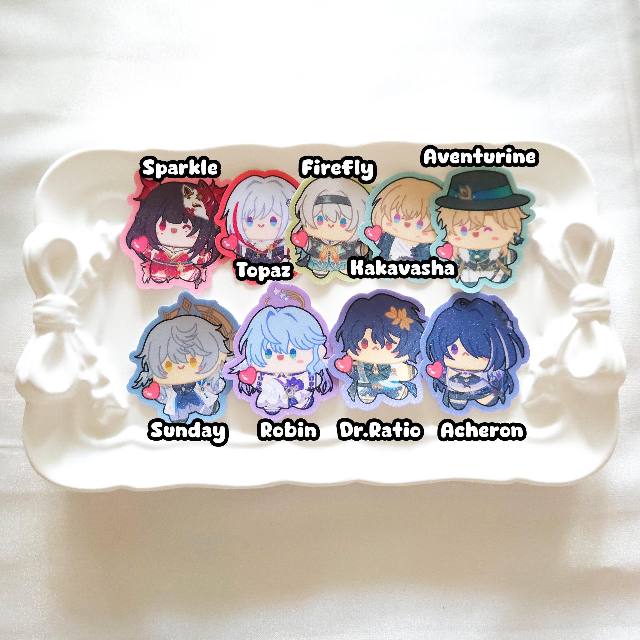 Honkai Star Rail HSR Mini Glitter Die Cut Sticker | Cute Stickers for ...