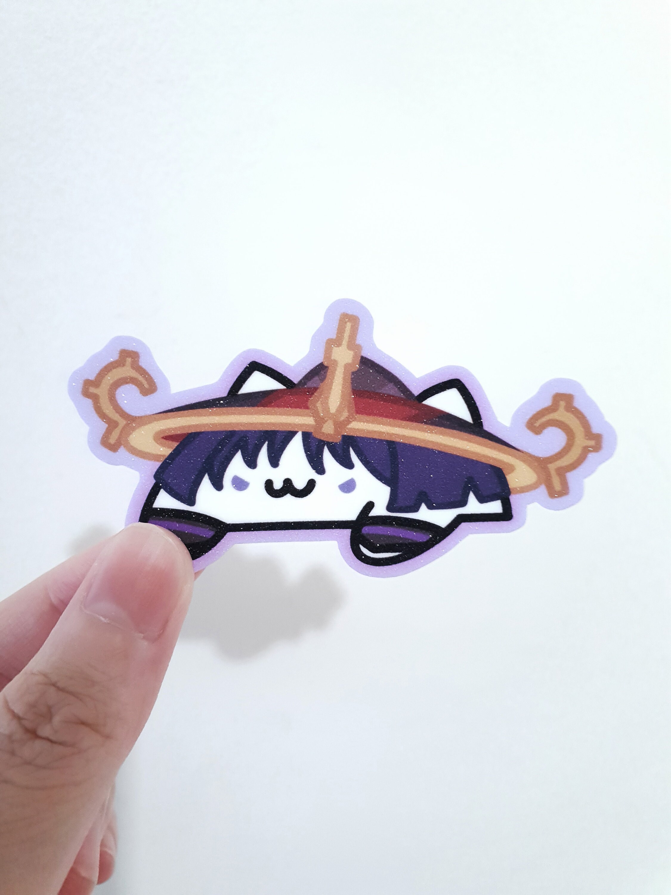 Scaramouche Wanderer Genshin Impact Glitter Die Cut Sticker Cute ...
