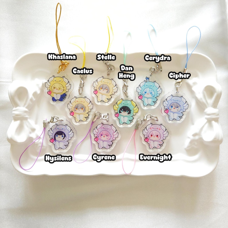 Honkai Star Rail Dromas Vol.2 HSR Glitter Acrylic Charm | Cute Phone ...