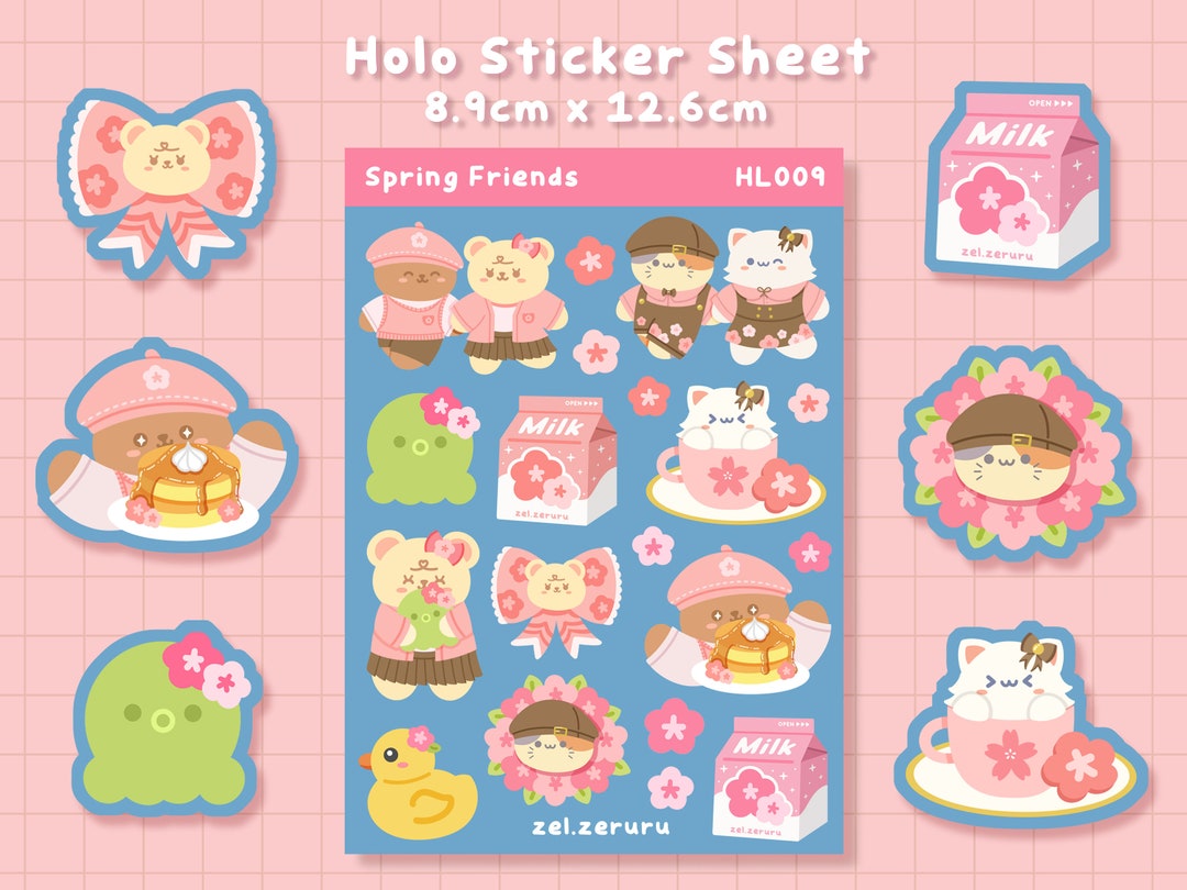 Poopy Head Holographic Cute Sticker Sheet, Toilet Deco Stickers ...