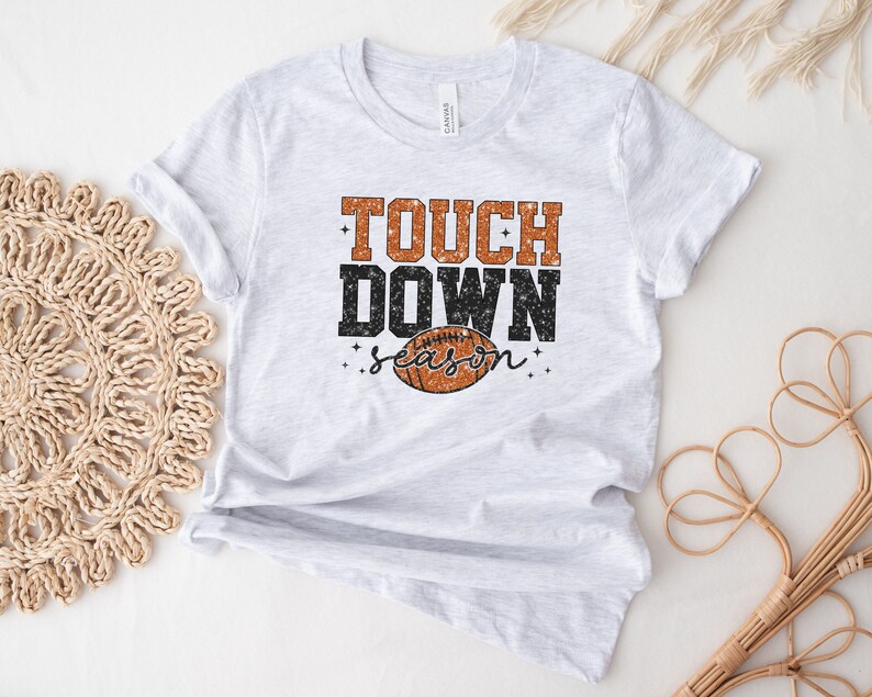 Touchdown Season Football Shirt, Football Tees for Women, Game Day ...