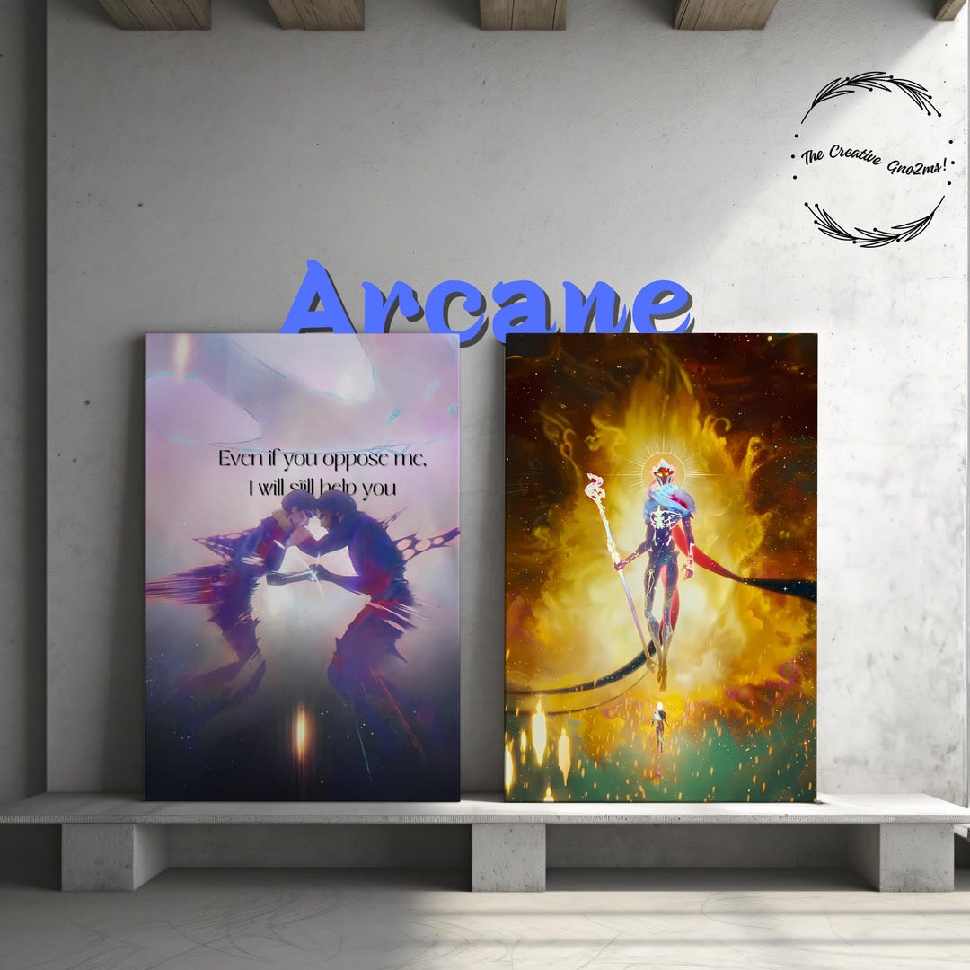 Arcane Viktor & Jayce, Art Print, Wall Art, Printable Wall Art Posters ...