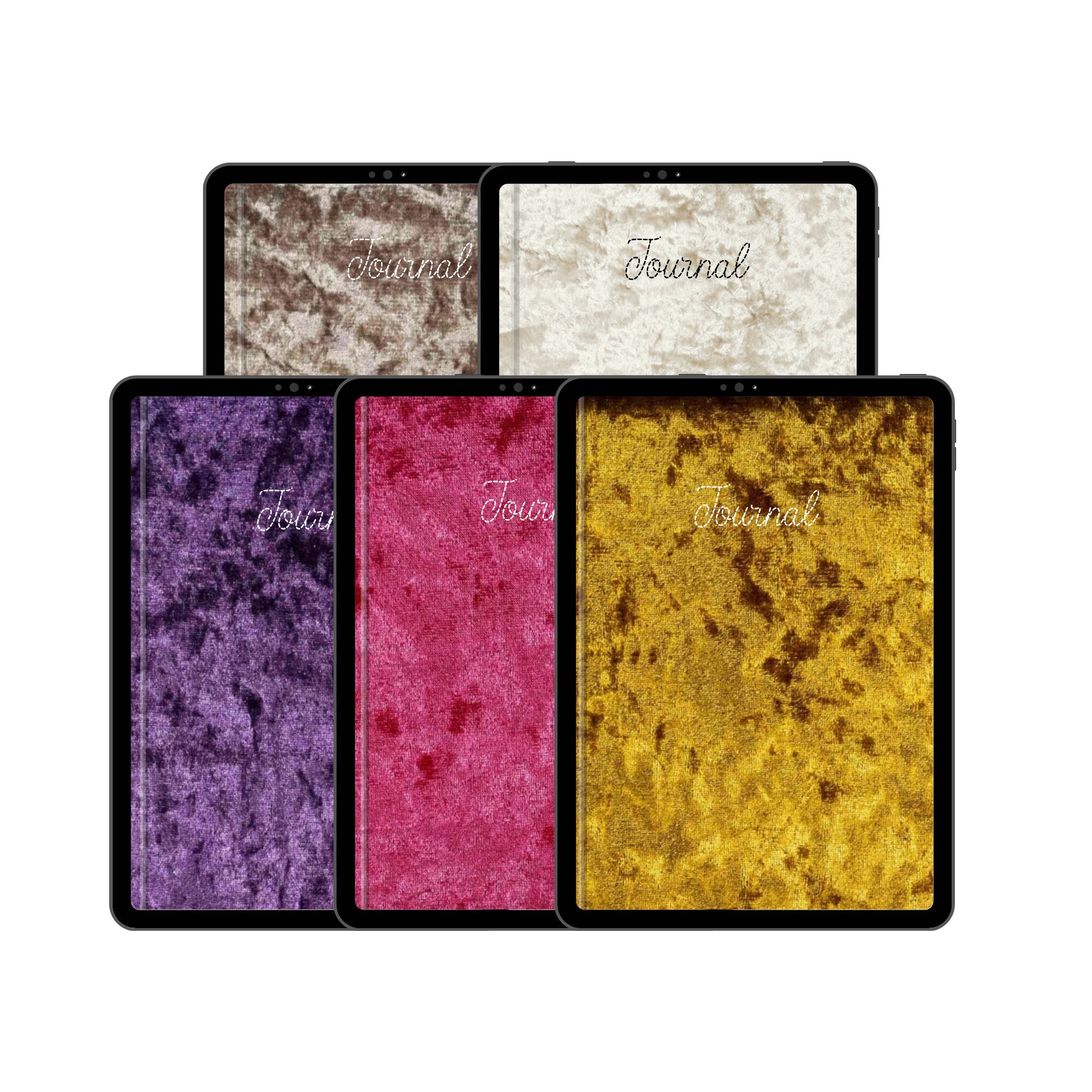 Crushed Velvet Theme Digital Notebook Covers, Digital Planner Covers ...
