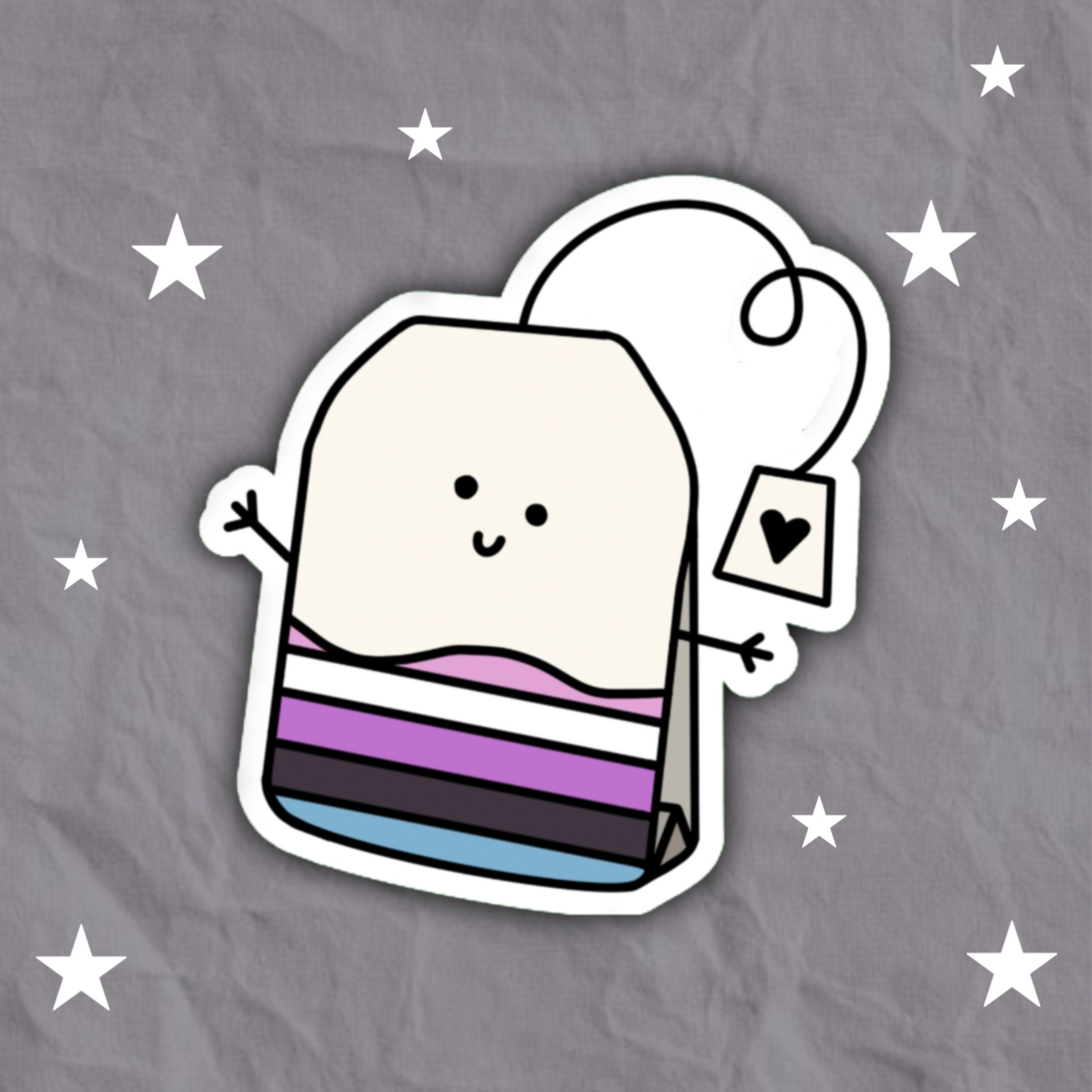 LGBTQIA Teabag Flag Stickers Sexuality and Gender Teabags - Etsy UK