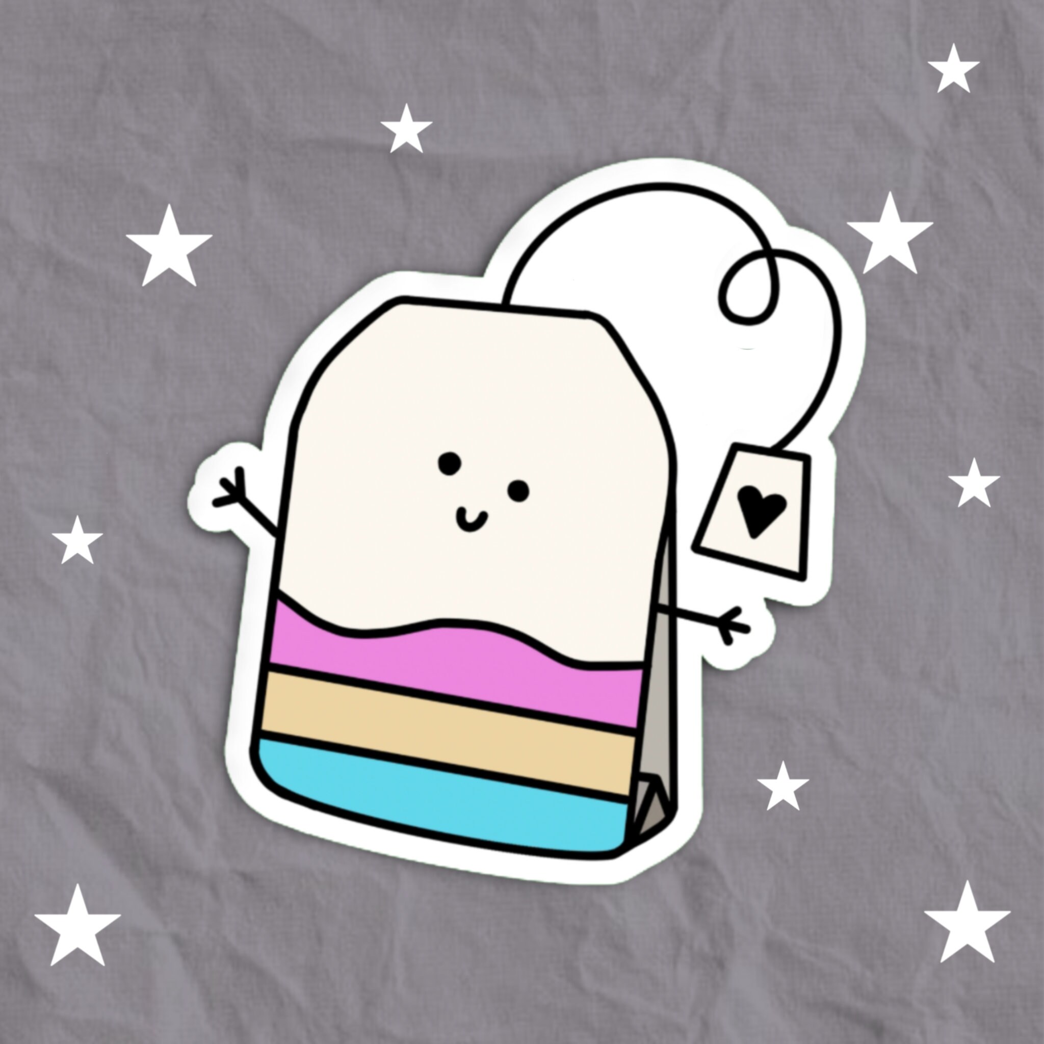 LGBTQIA Teabag Flag Stickers Sexuality and Gender Teabags - Etsy UK