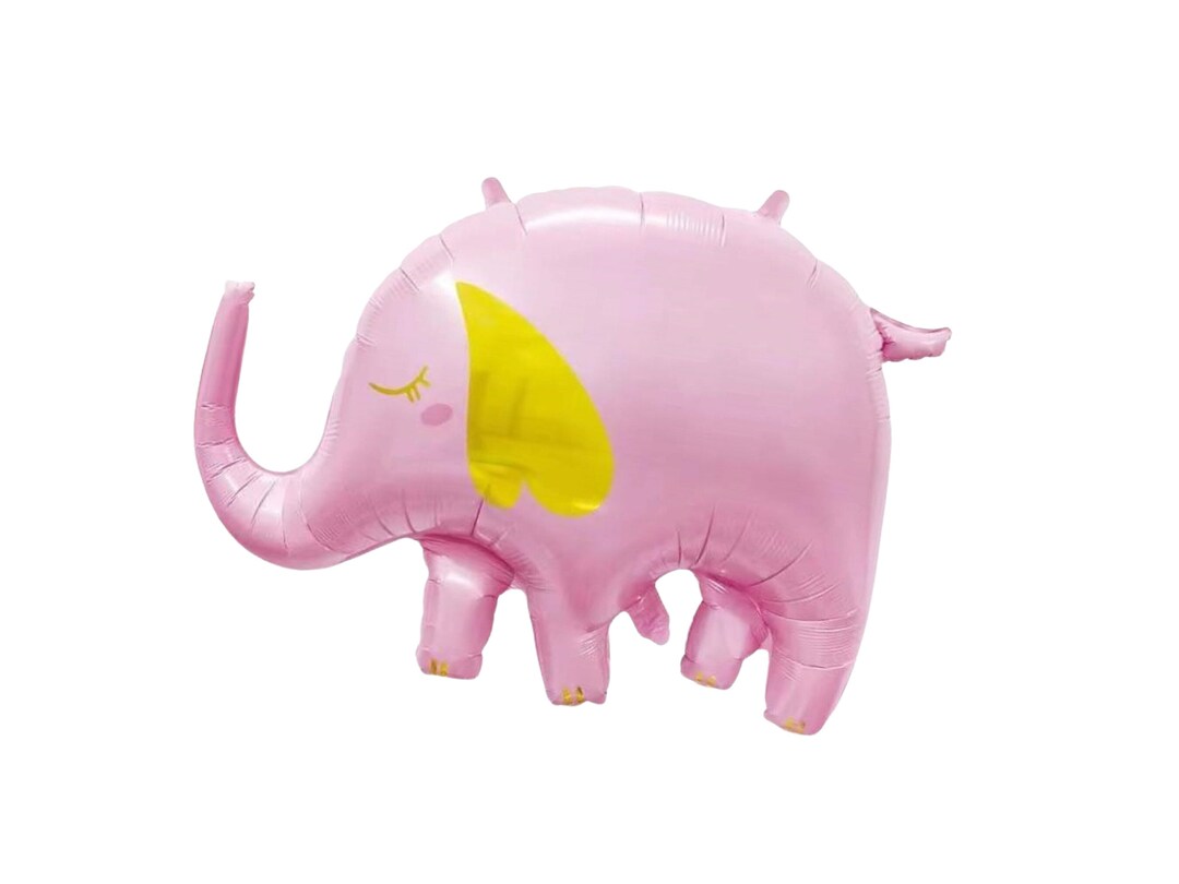 Pink Elephant Balloon | Elephant Pink Baby Shower Decorations | Safari ...