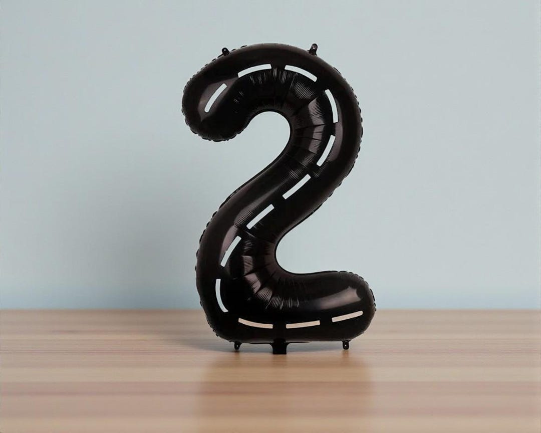 Racing Car Number 2 Balloon: Two Fast Birthday Party Decor - Etsy