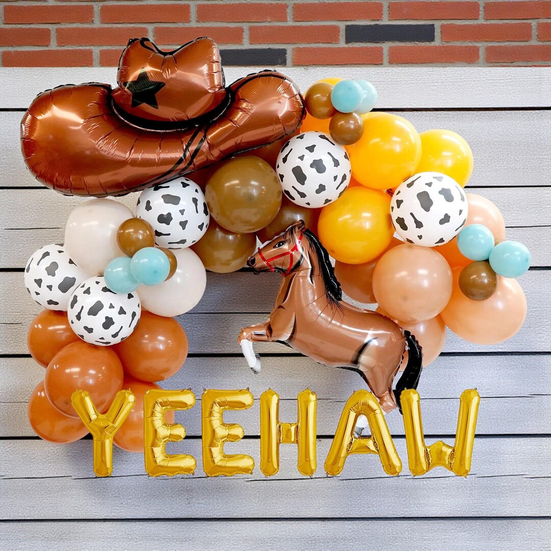 Yeehaw Bitches Balloon Banner: Western Nashville Bachelorette Bridal ...