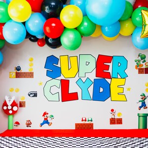 Balloon Garland for Mario Kart Birthday Party Balloon Arch Kit | Video ...