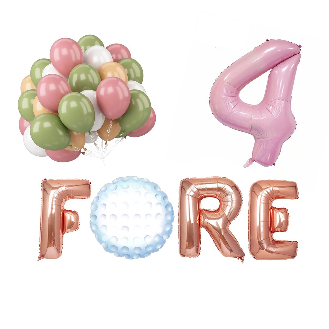 4th FORE Balloons Golfing Birthday Party Golf Themed Birthday Party ...