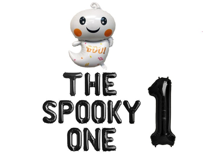 The Spooky One Balloon Banner Halloween First Birthday Halloween 1st ...