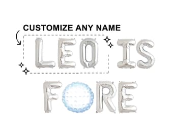 FORE Tee Balloon Banner Golfing 40th Birthday Party Golf Themed Forty ...