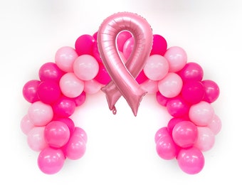 Breast Cancer DIY Balloon Garland | Breast Awareness Month | Balloon ...