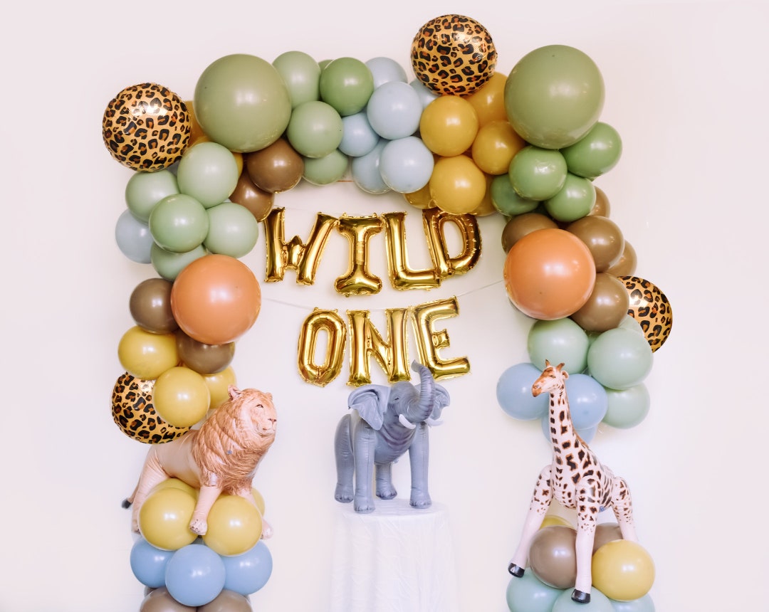 Wild One Balloon Garland | Boho Jungle Theme 1st Birthday Decor/safari ...