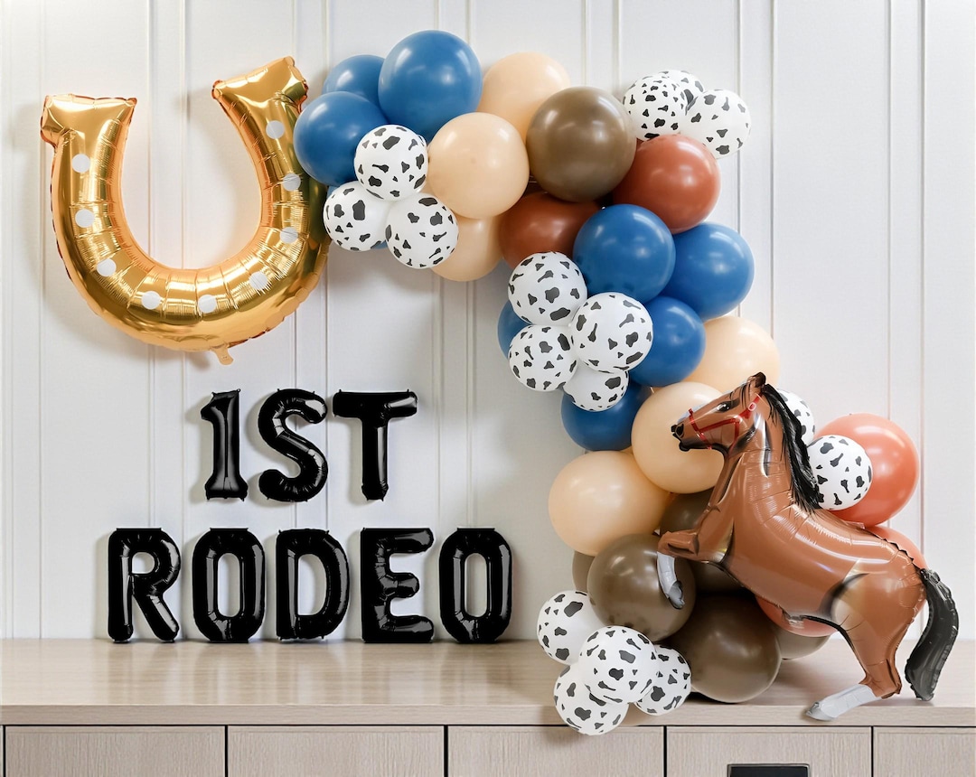 First Rodeo Balloon Arch Kit: Western Cowboy Birthday Party Decor - Etsy