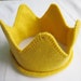 1st Birthday Crown / Knit Handcraft / Mustard Birthday Hat for - Etsy