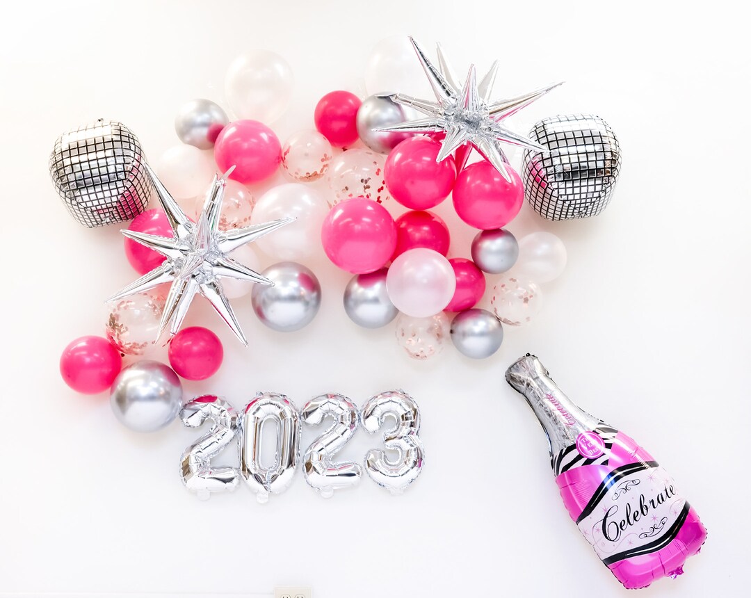 NYE 2023 Champagne Balloon Bubbles Decorations Set | Champagne Balloon ...