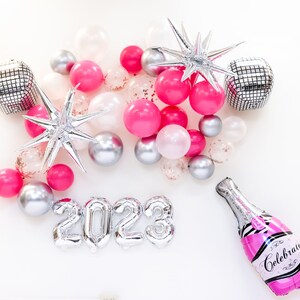 NYE 2023 Champagne Balloon Bubbles Decorations Set | Champagne Balloon ...