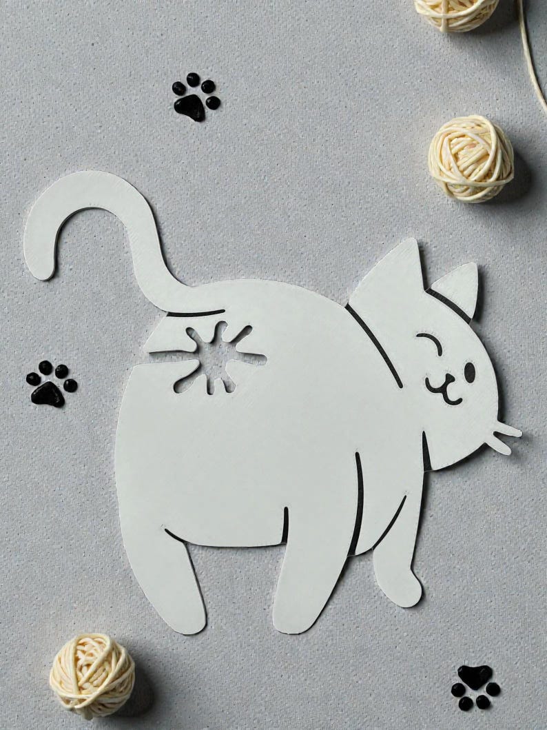 Funny Cat Butt Bread Clip: 3D Printed Reusable Bag Sealer Snack Kitchen Organizer Gift - Etsy