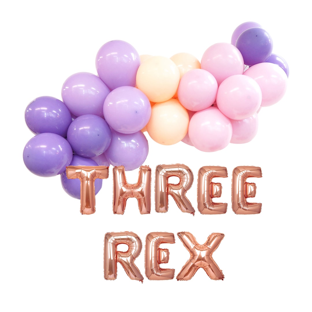 Three Rex Birthday Party Decorations | Dinosaur Themed Birthday Party ...