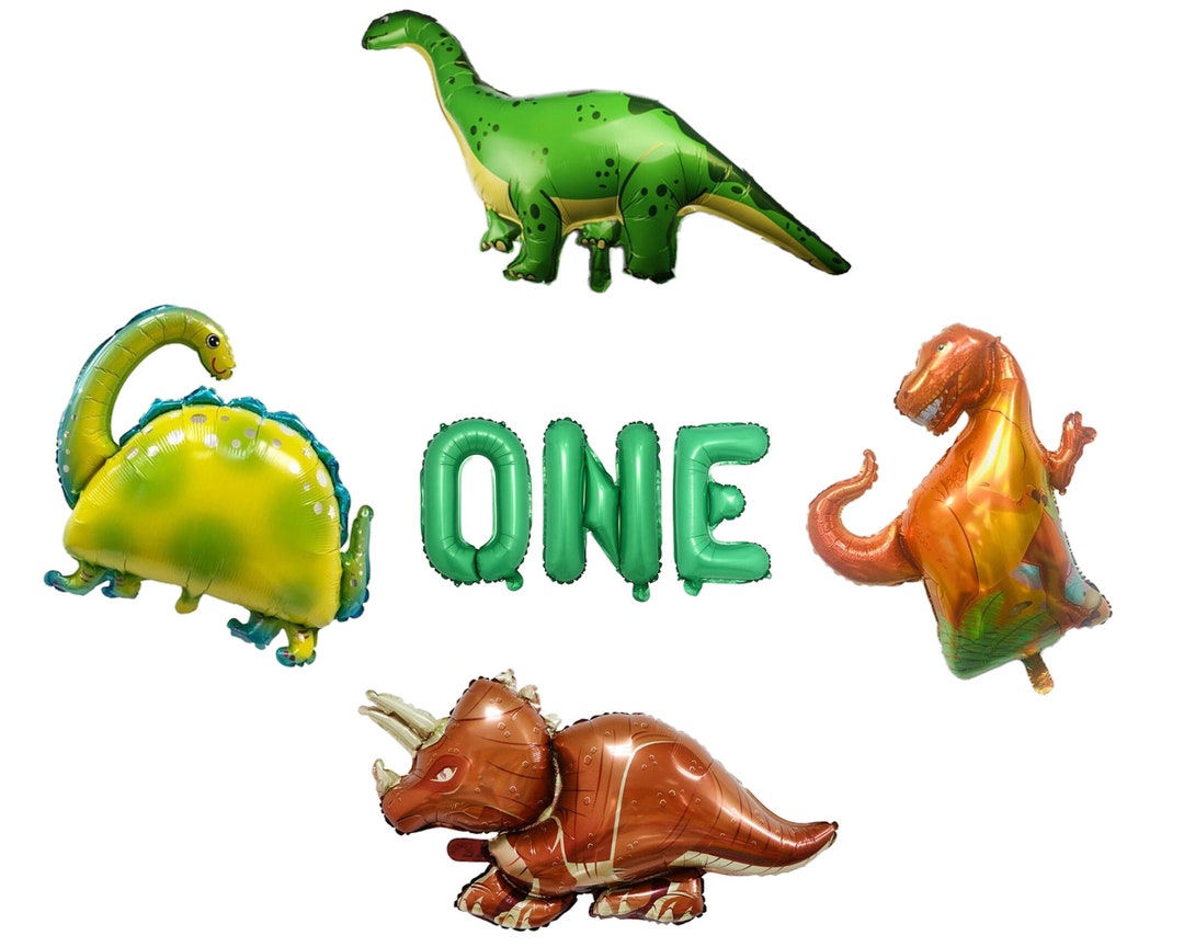 One Dinosaur Theme 1st Birthday Party Decor | One Balloon Banner | 1st ...
