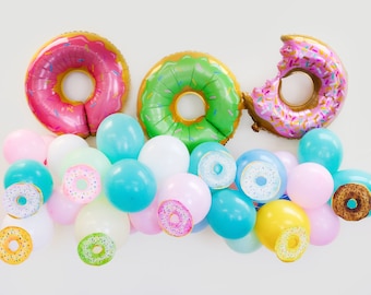 Balloon Garland Kit Donut Grow up Balloons Donut Party Donut Balloons Donut Birthday Party ...
