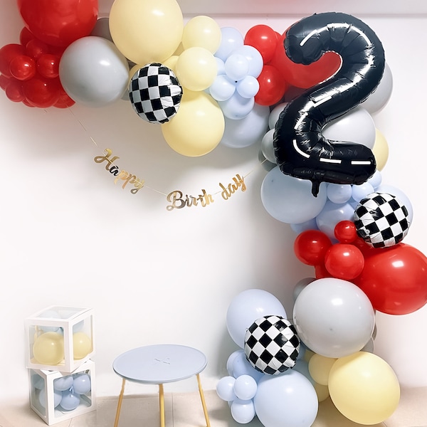 Blue Race Car Birthday Theme Decor - Etsy