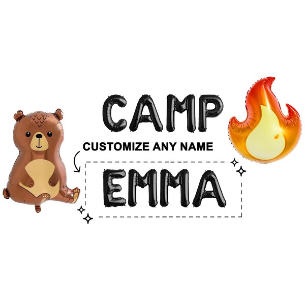 Camping Birthday Party Decorations - Etsy