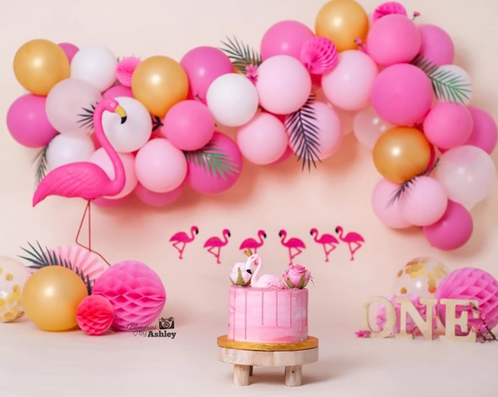 Flamingo 1st Birthday Balloon Garland Kit: Hot Pink Tropical Decor - Etsy