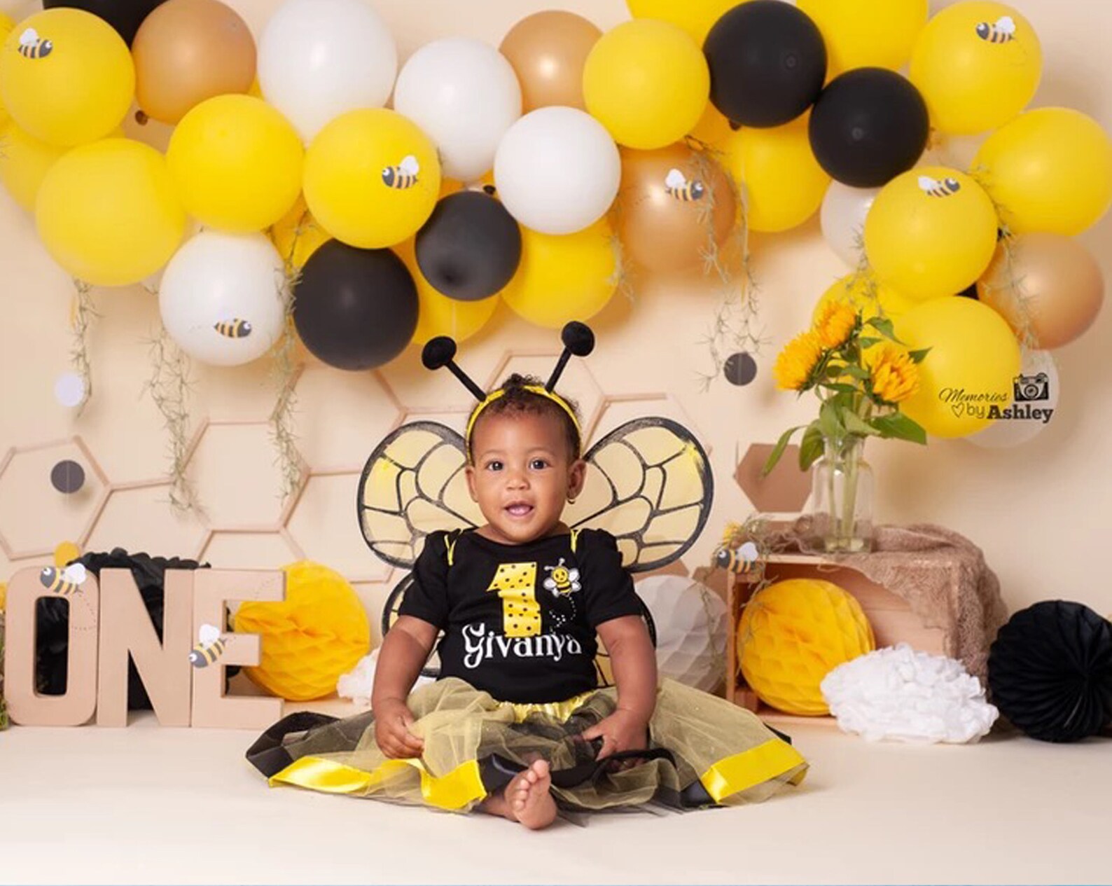 First Bee Day 1st Birthday Decorations Cake Smash Balloon - Etsy