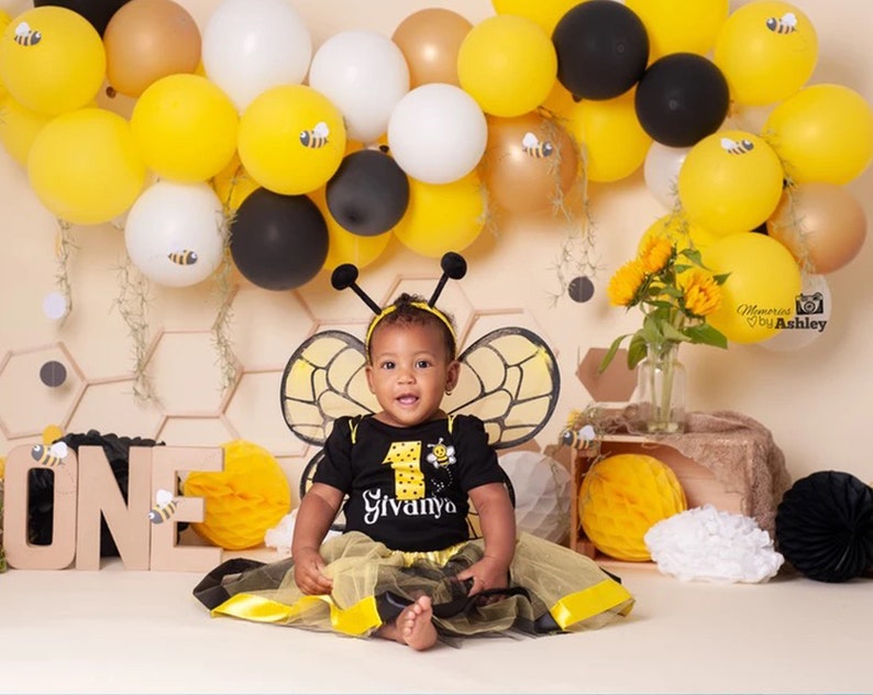First Bee Day 1st Birthday Decorations Cake Smash Balloon - Etsy