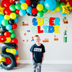 Balloon Garland for Mario Kart Birthday Party Balloon Arch Kit | Video ...