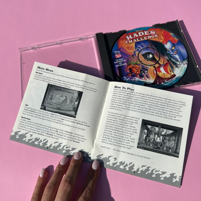 1998 Disney Hercules Hades Challenge Computer Game CD-ROM - Etsy