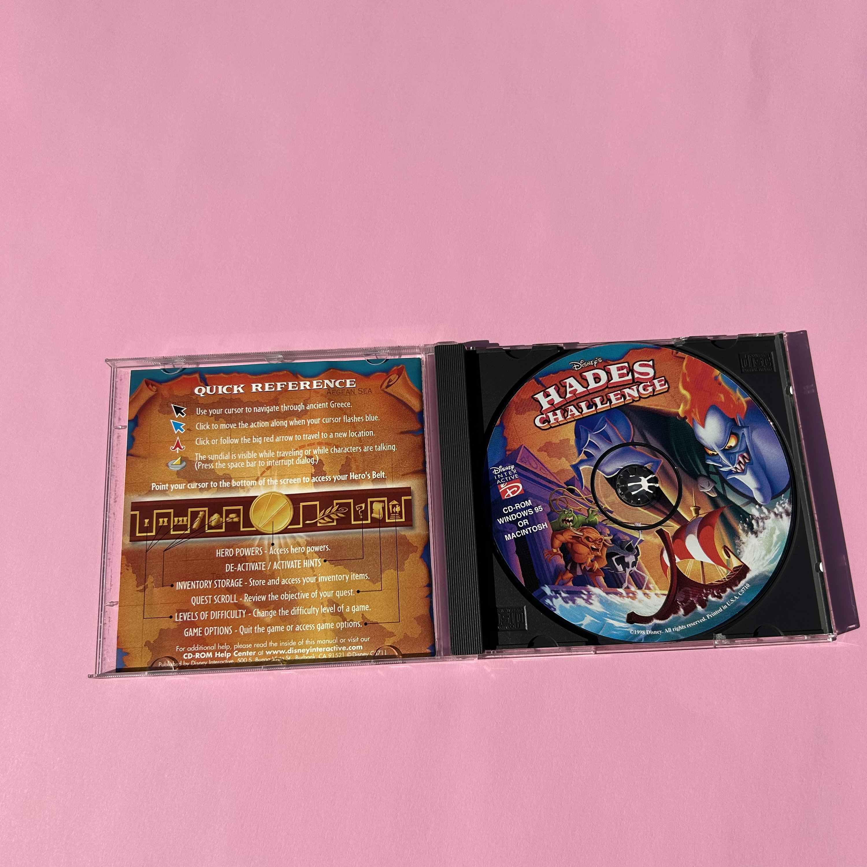 1998 Disney Hercules Hades Challenge Computer Game CD-ROM - Etsy