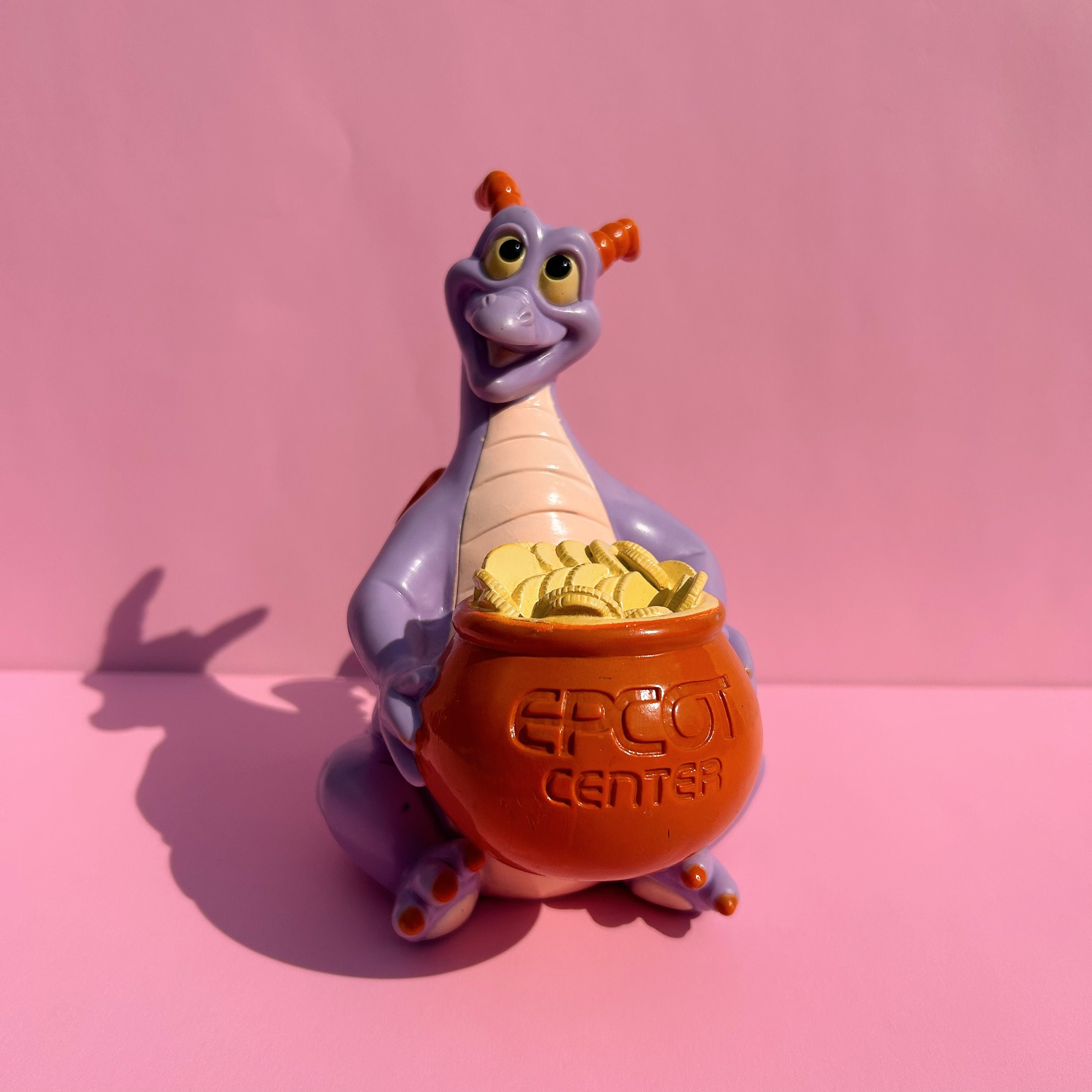 Vintage 1980s Figment Epcot Center Coin Bank PVC Walt Disney - Etsy