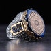 Blue Amber Octagonal Stone Silver Men's Ring, Islamic Ring, Prophet ...
