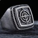 Star Map Coordinate Men's Ring, Silver Compass Infinity, Celestial ...