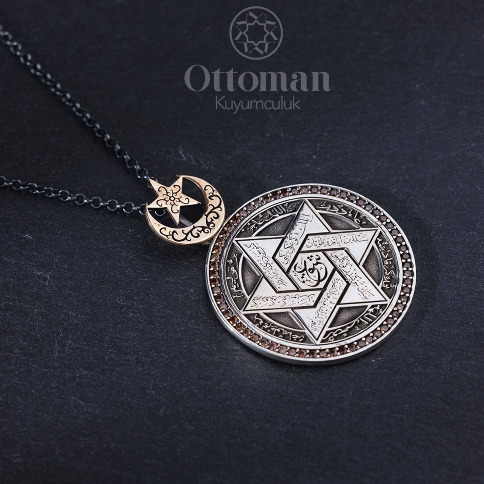 Seal of Solomon Necklace King Solomon Necklace Kabbalah - Etsy